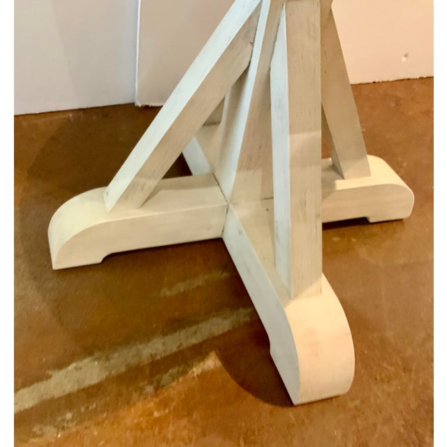 Organic Modern Bleached Ivory Wood Small Dining Table | Chairish