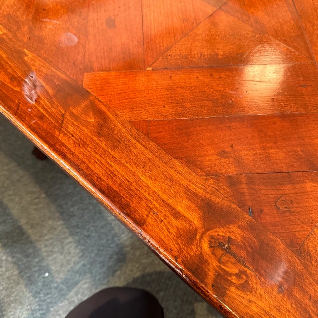 Vintage Mahogany Parquet Coffee Table | Chairish