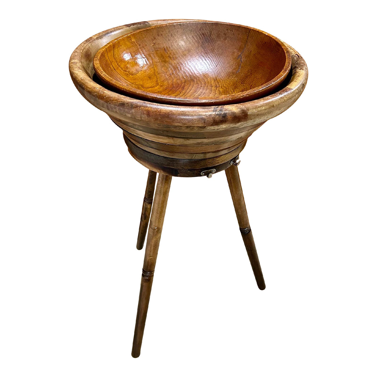 Vintage Mid-Century Repurposed Rotating Shabby Chic Planter or Bowl - 3 ...