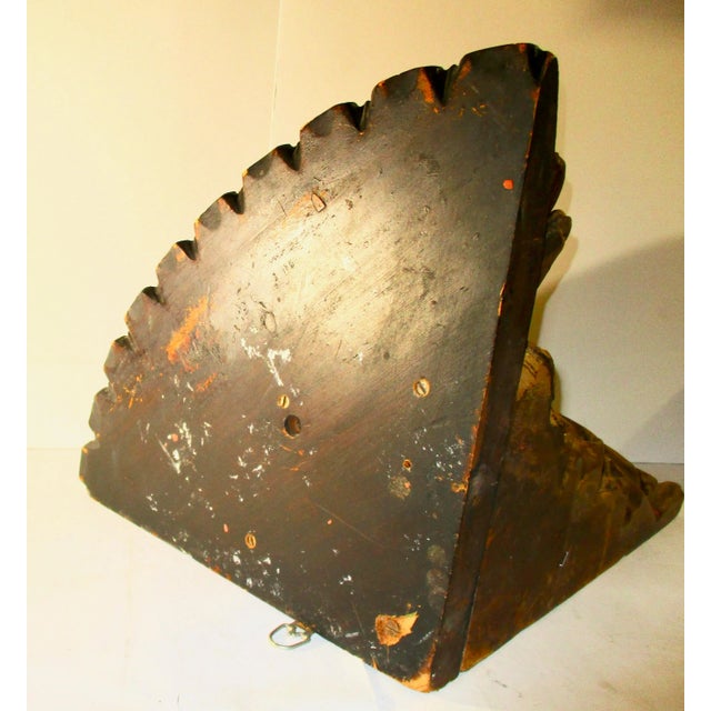 Antique Carved Wood Italian Corner Shelf Bracket | Chairish