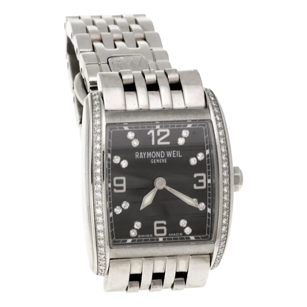 Raymond Weil Don Giovanni Diamond Steel Ladies Quartz Watch 5976 | Chairish