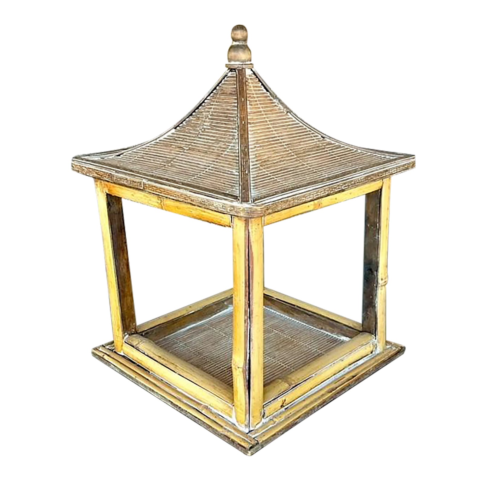 Vintage Boho Greek Key Display Box | Chairish