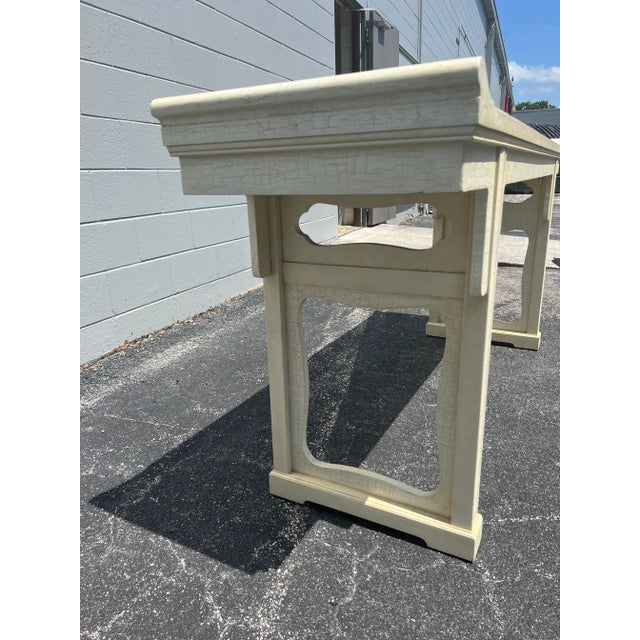 1980s Hollywood Regency Chinoiserie Altar Pagoda Console Table by Baker ...