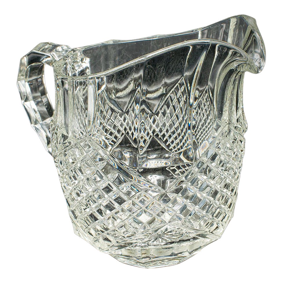 Vintage Cocktail Pourer, English, Cut Glass, Punch Jug, Mid Century ...