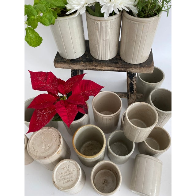 Antique English Marmalade Stoneware Jars | Chairish