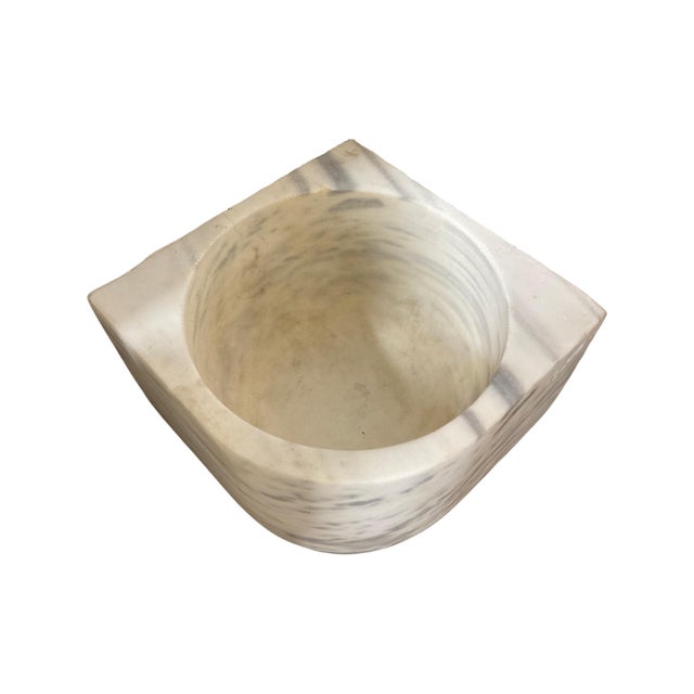 18th Century French White Marble Corner Sink | Chairish