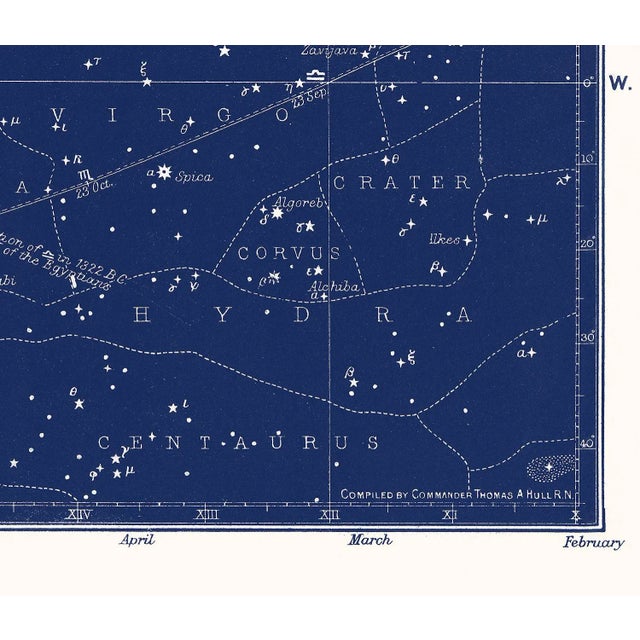 Nautical Constellation Map Prints - A Pair | Chairish