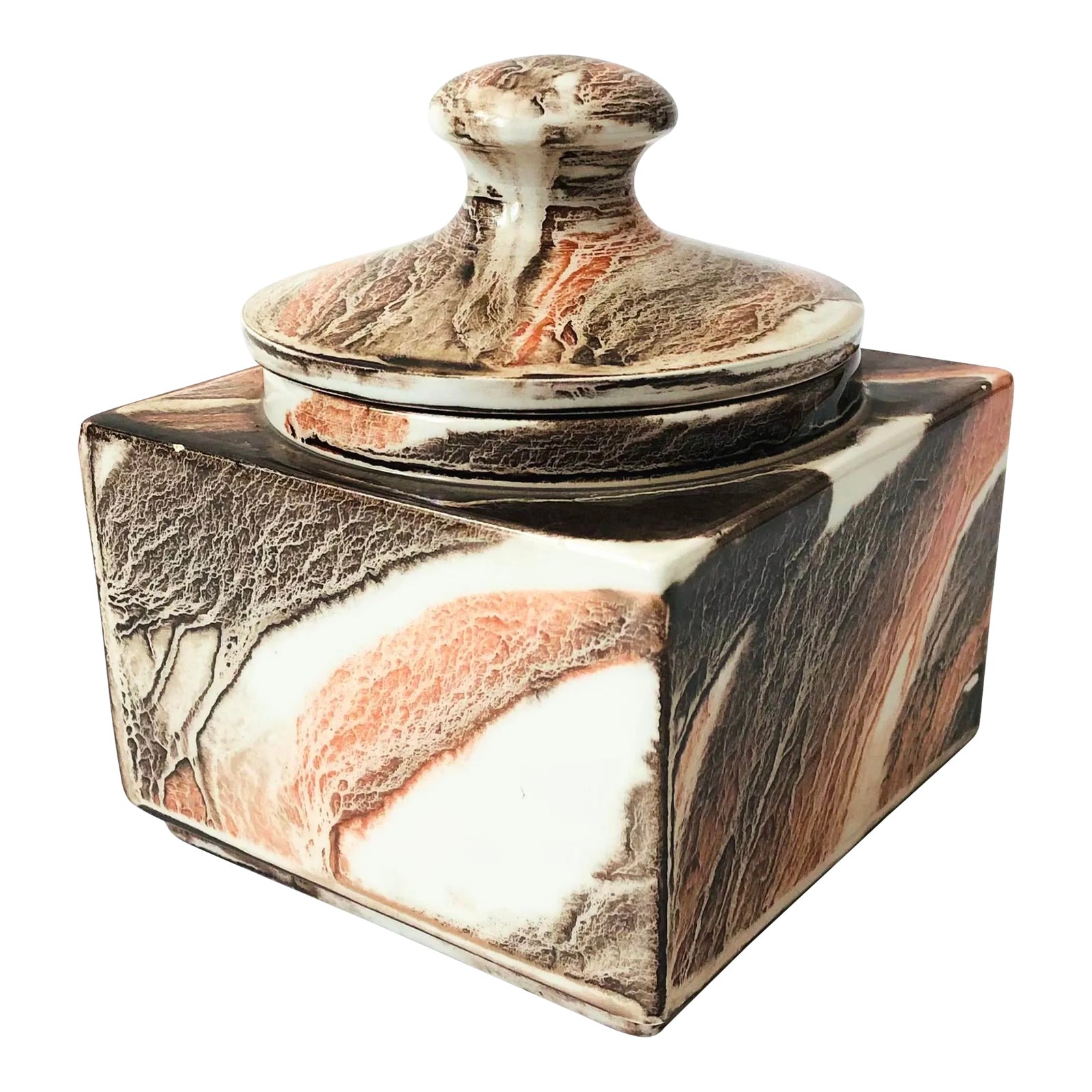 Dunhill Ceramic Container - Made in Italy | Chairish