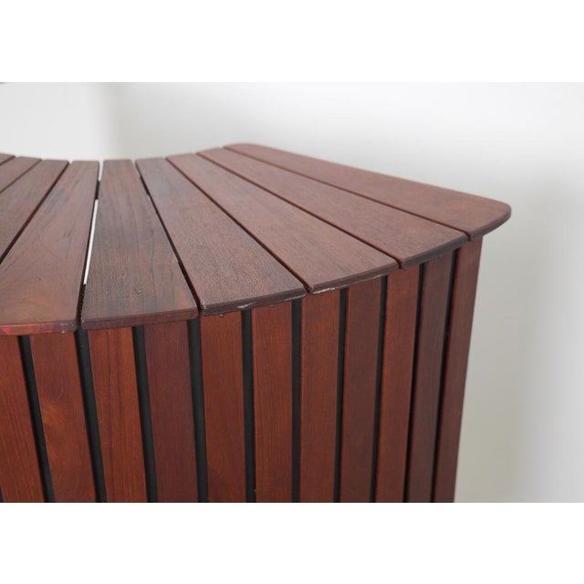 Semicircular Teak Home Bar from Sika Møbler, 1960s | Chairish