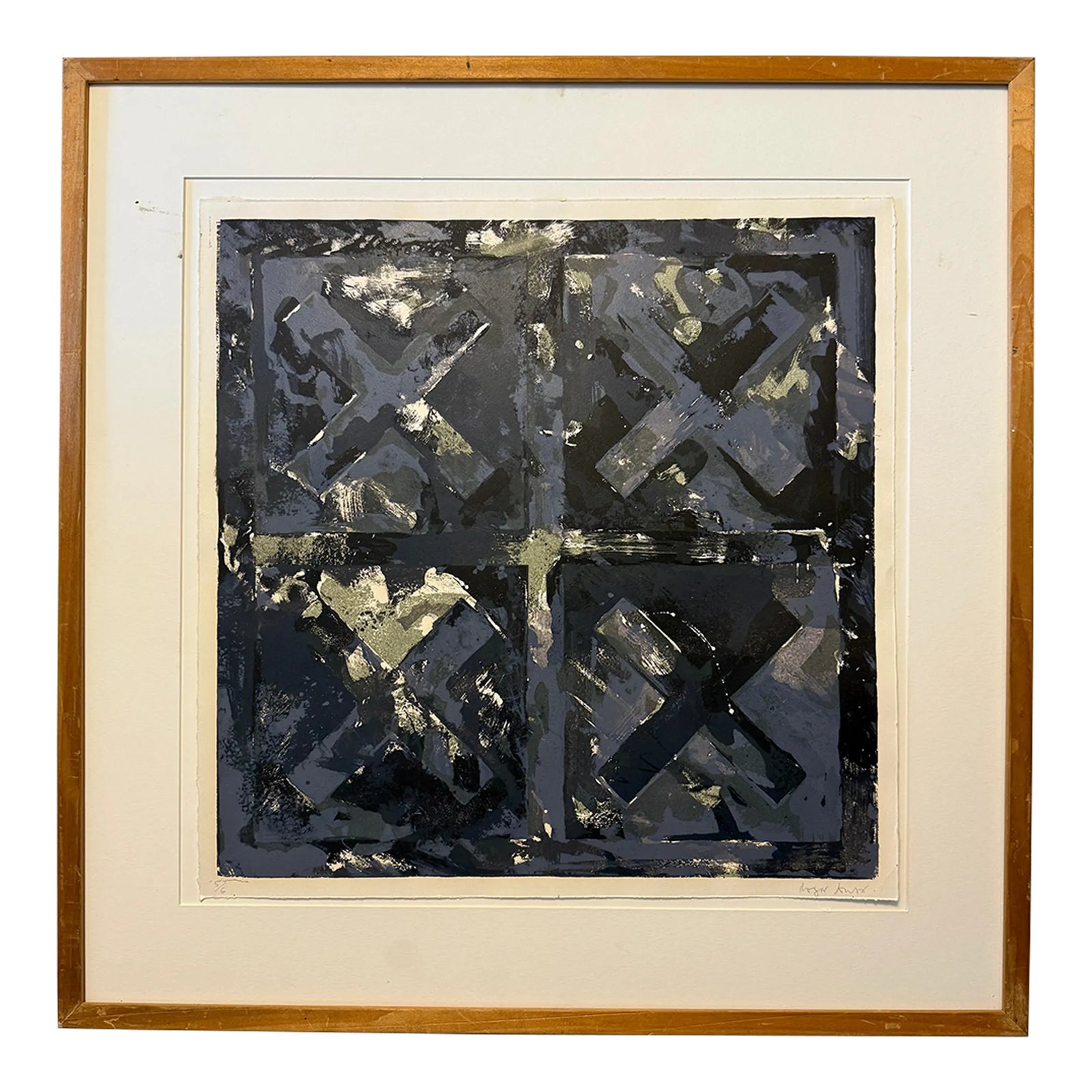 Limited Edition Abstract Artwork 5/6 by Roger Jones 1974 | Chairish