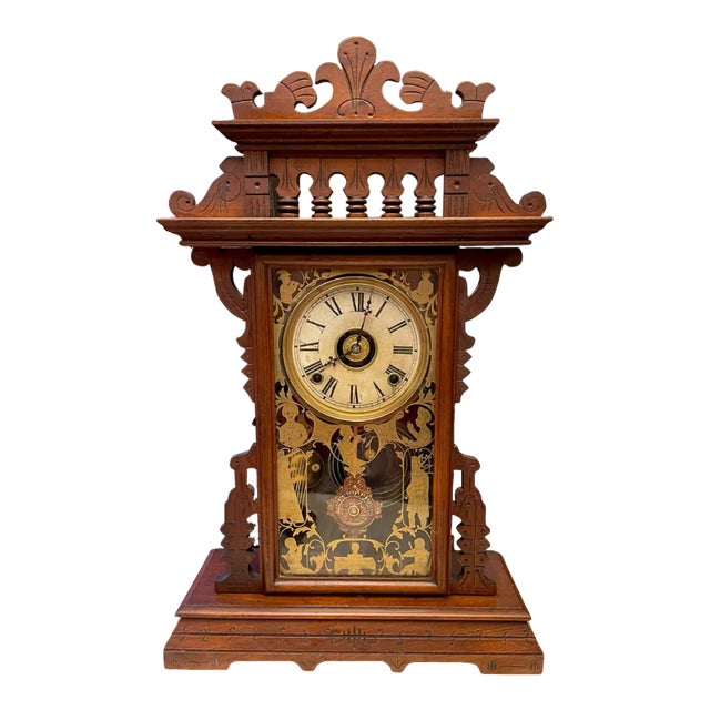 19th Century e.n. Welch “Falka” Eastlake Parlor Mantel Clock With Alarm ...