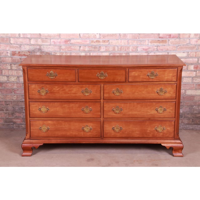 Kindel Furniture American Chippendale Solid Cherry Wood Dresser or ...
