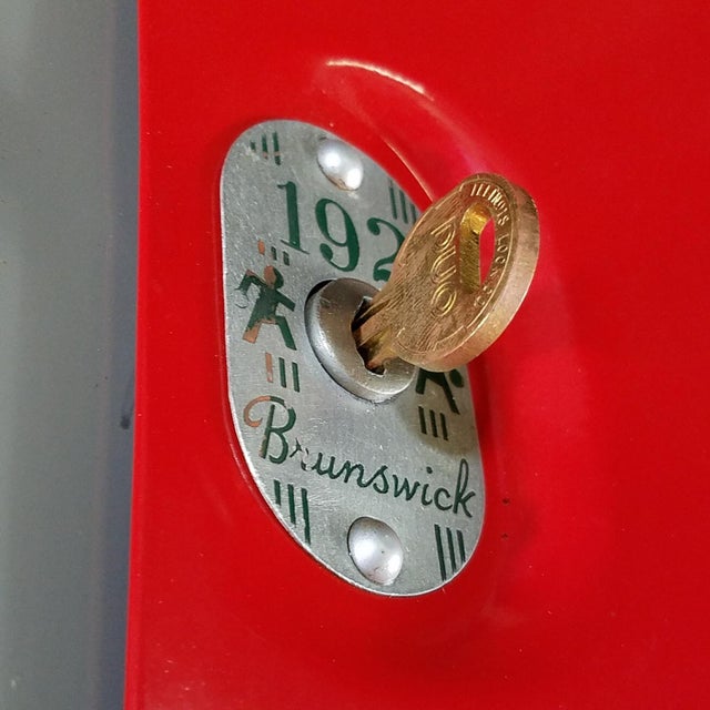 Vintage Brunswick Bowling Locker | Chairish