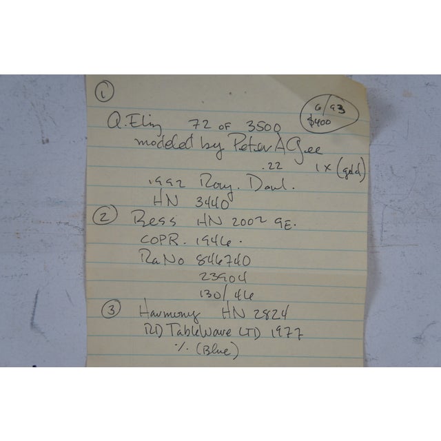 1990s Royal Doulton Centerpiece Figurines in Bell Jar Queen Elizabeth ...