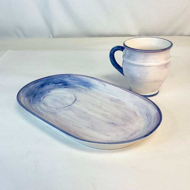 1980s Vintage Swedish Gustavian Ceramic Luncheon Plate and Cup - 2 ...