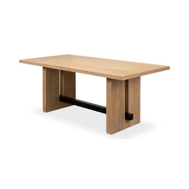 Modern Oak Dining Table | Chairish