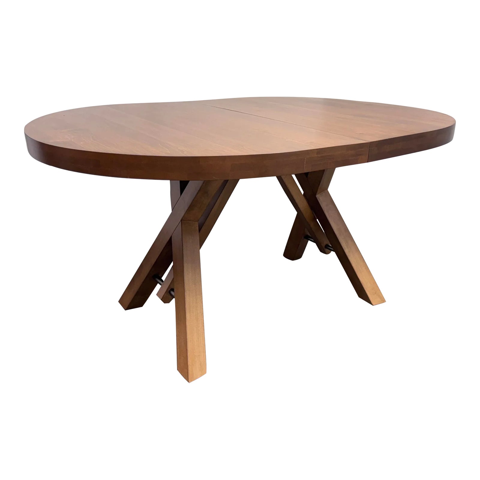 Saloom Trestle Base Extension Dining Table | Chairish