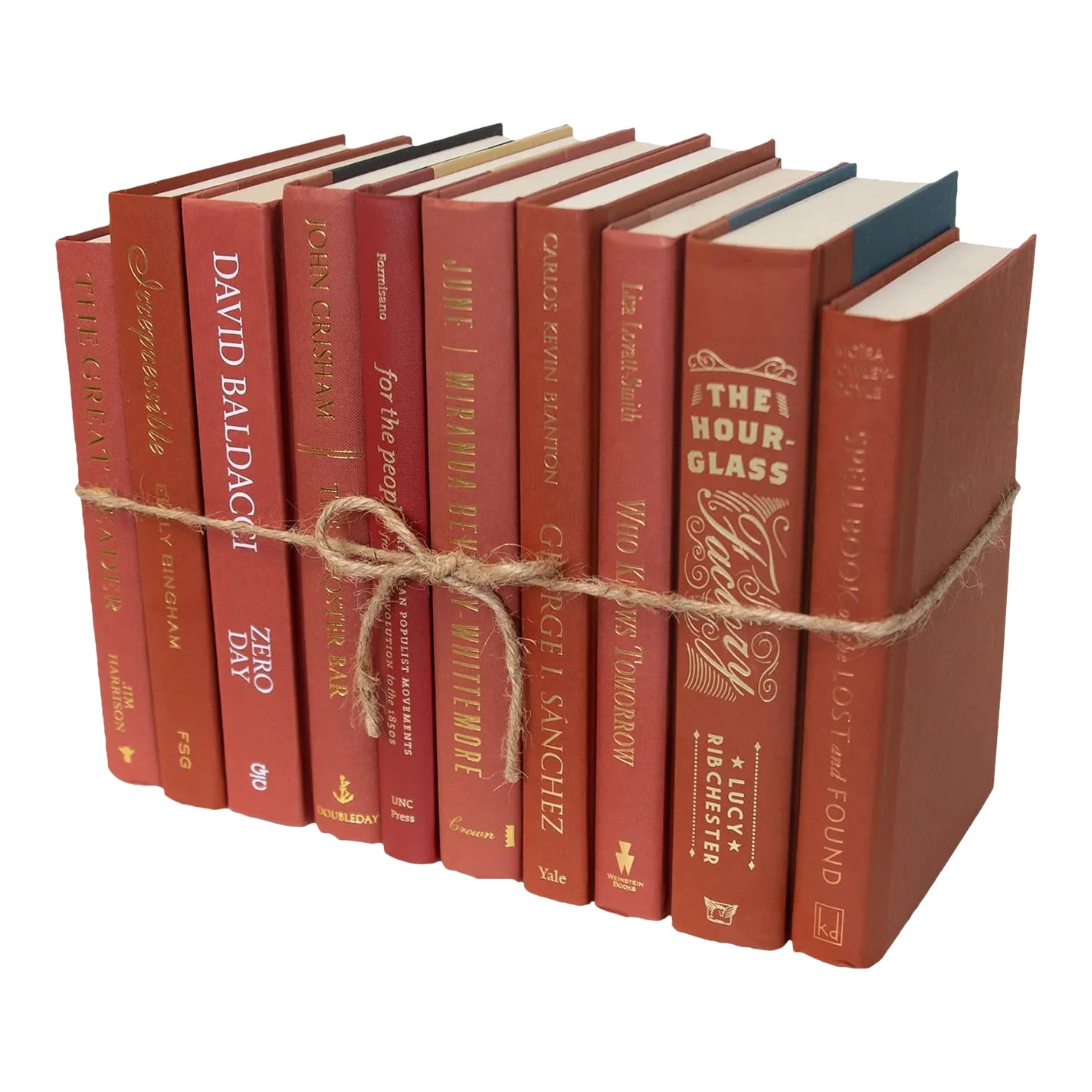 Decorative Books - Sienna Book Bundle - 1 Foot of Red Books | Chairish