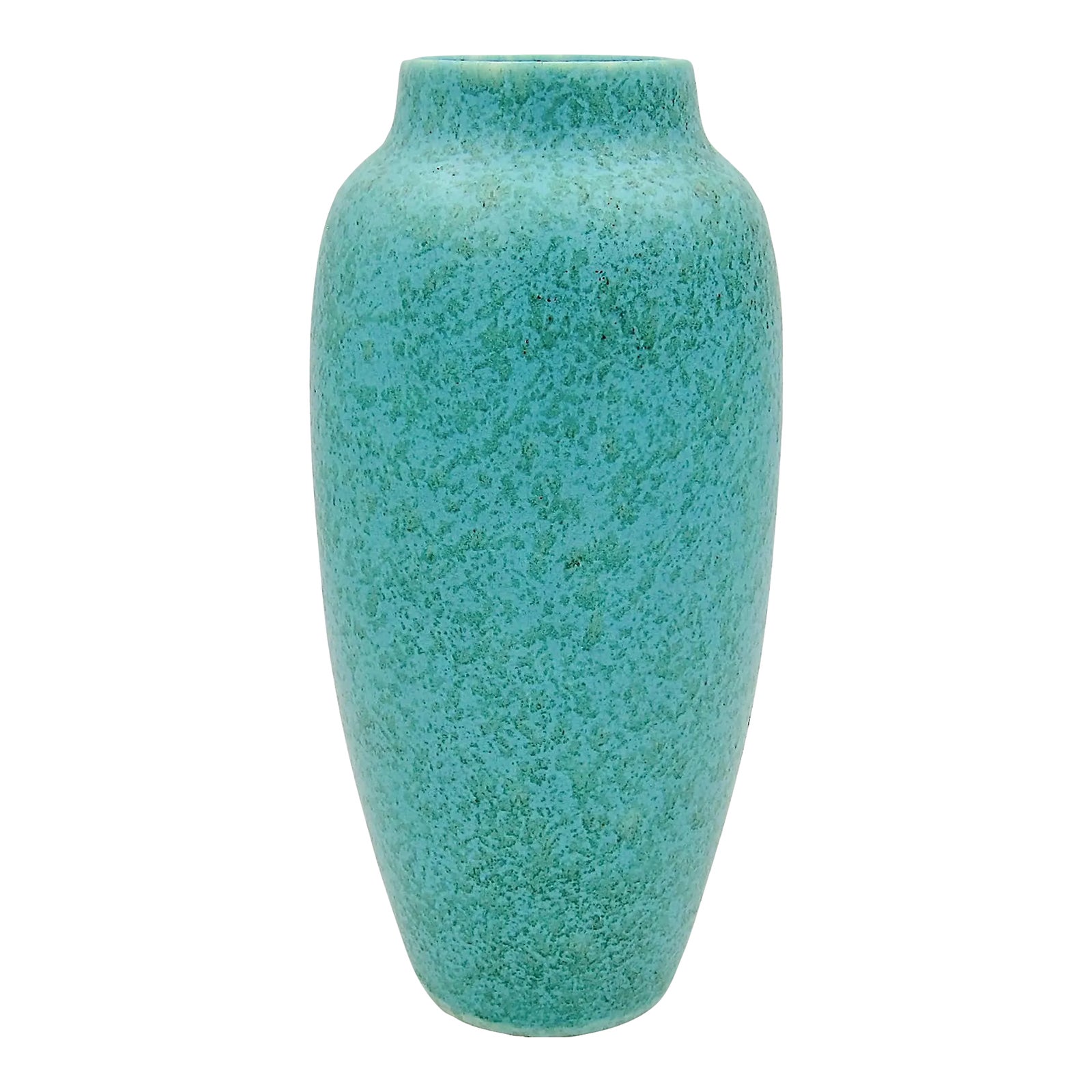 1930s English Pilkingtons Royal Lancastrian Green Vase With Mottled ...