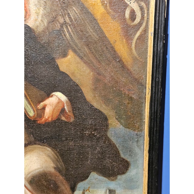 Antique Spanish Colonial Oil Painting of St Vincent Ferrer | Chairish