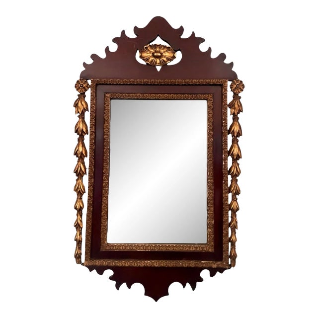 Vintage Federal Mirror Mahogany Wall-Mounted With Carved Gilt ...