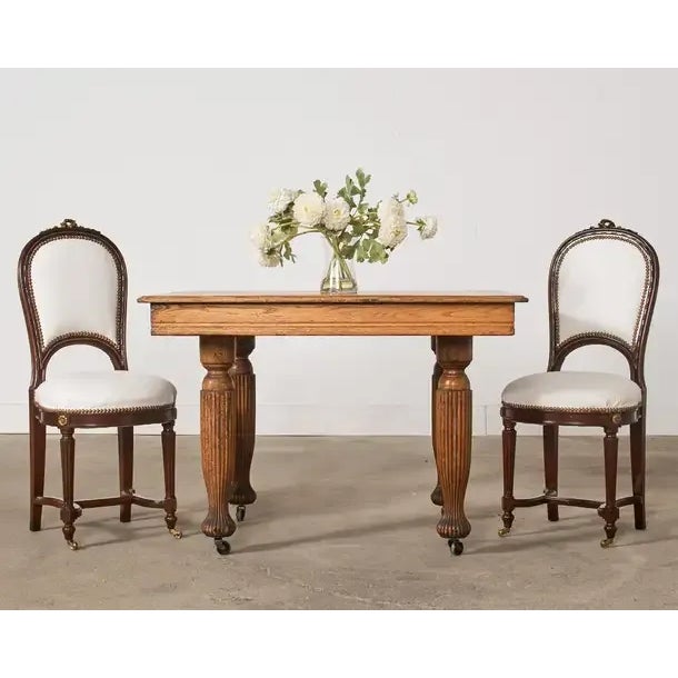 Victorian oak dining table store