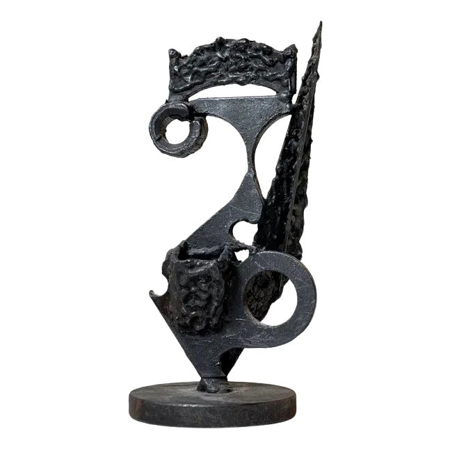 Danish Brutalist Scrap Iron Sculpture in the Style of Robert Jacobsen ...