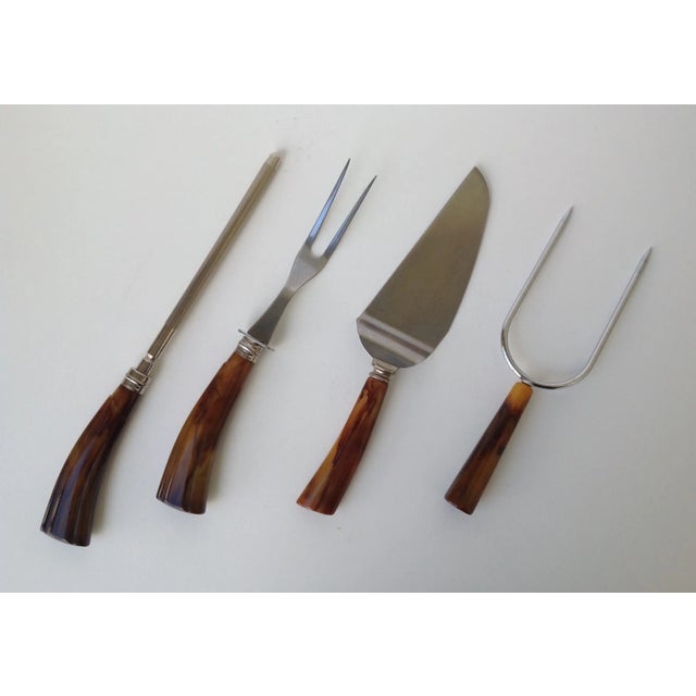 Vintage Mid-Century Bakelite Server Utensils - Set of 4 | Chairish