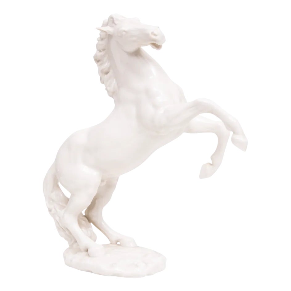 Porcelain Horse Statue by Gunther Granget for Hutschenreuther, Germany ...