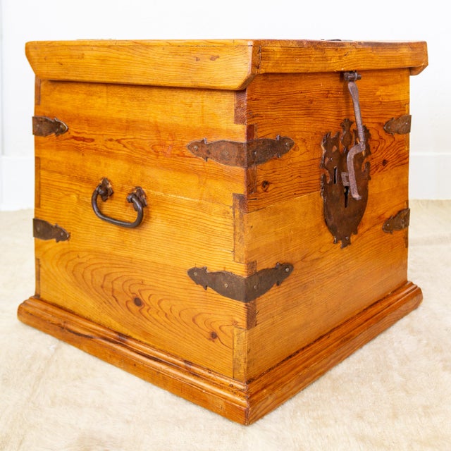 Rustic Spanish Colonial Style Wooden Trunk Tables | Set of Two | Chairish