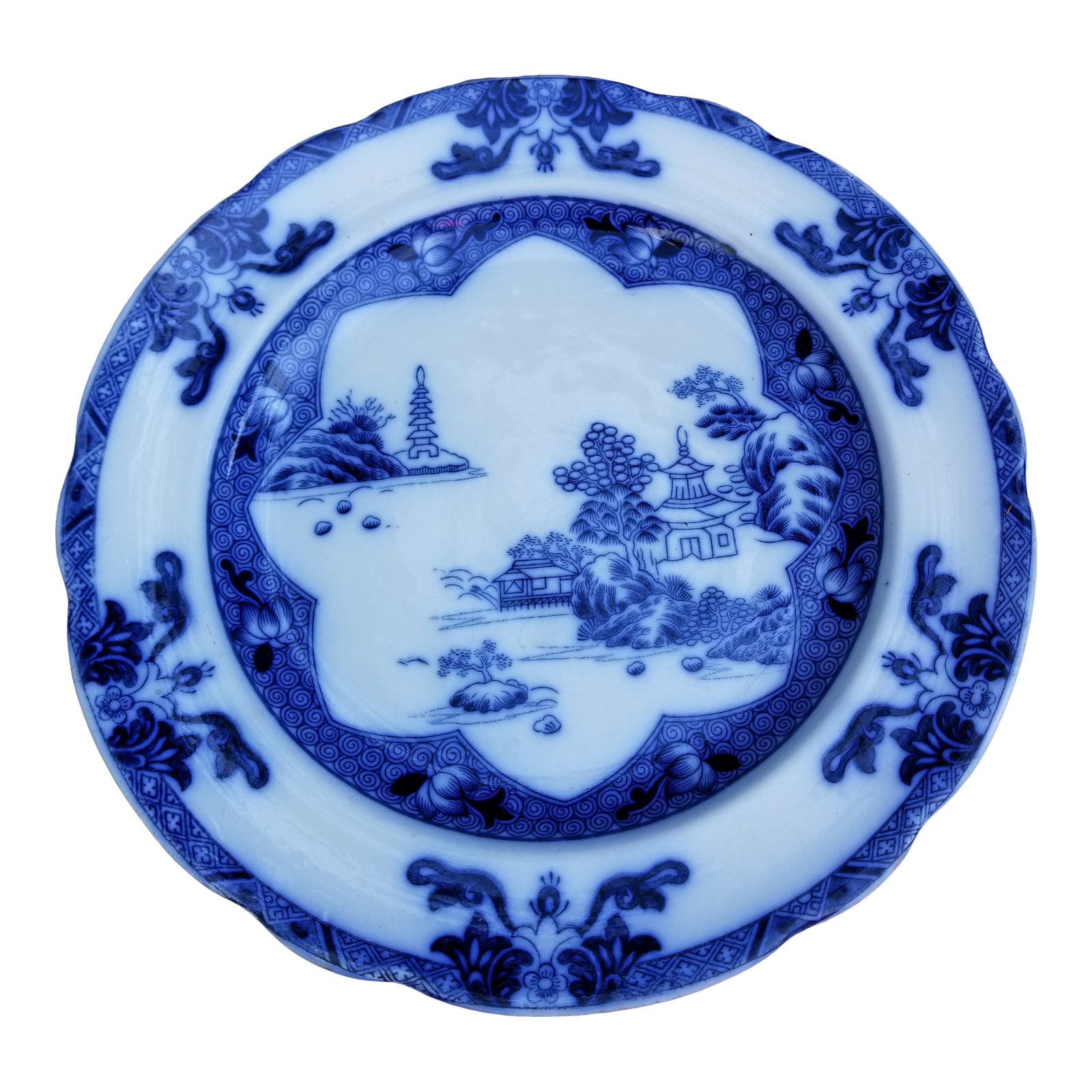 Mid 19th Century Spode Chinoiserie Plate | Chairish