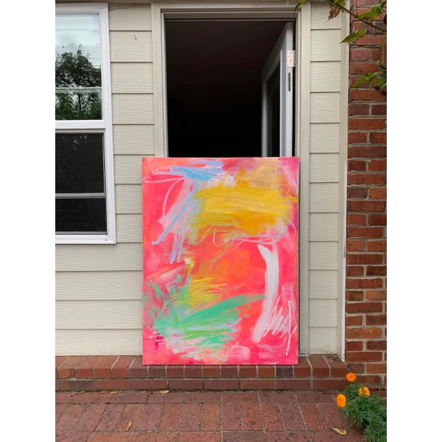 "Let's Party" by Trixie Pitts Abstract Expressionist Oil Painting ...