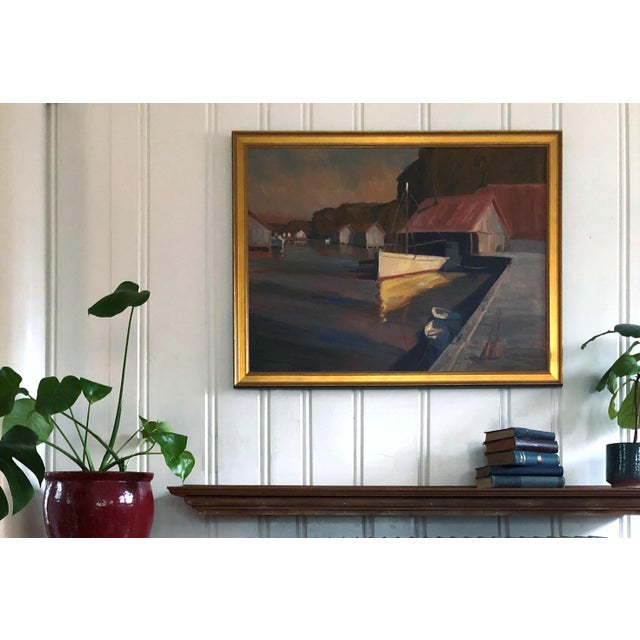 Original Oil Painting of a Chesapeake Bay Buyboat by Artist Christopher ...