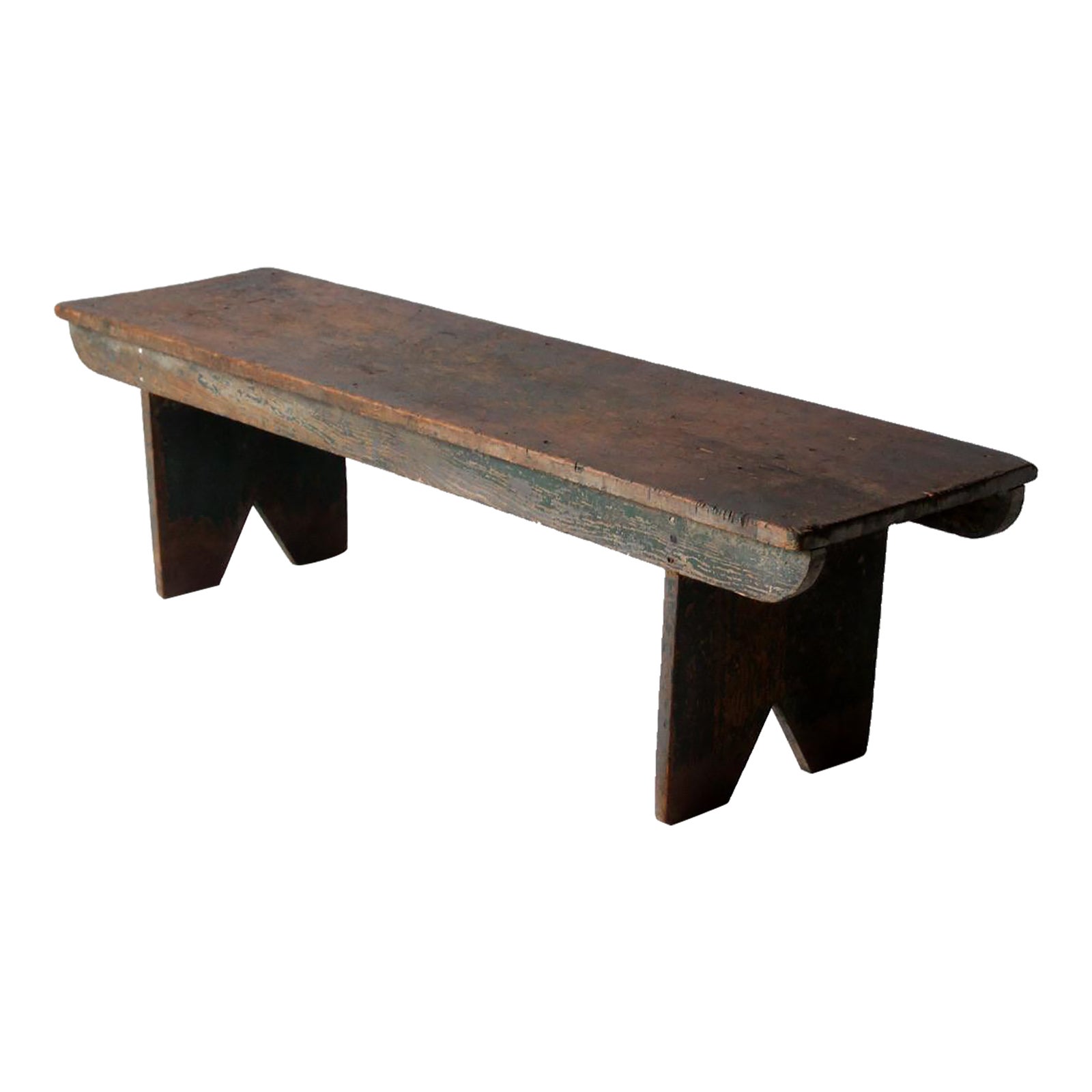 Antique Primitive Wood Bench | Chairish