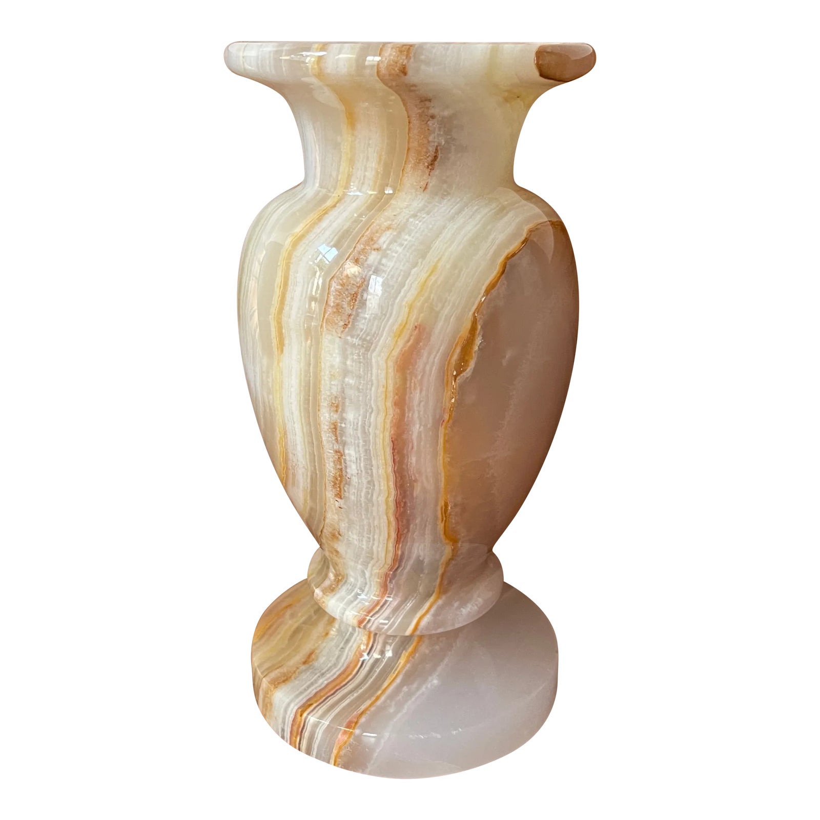 Vintage Onyx Vase | Chairish