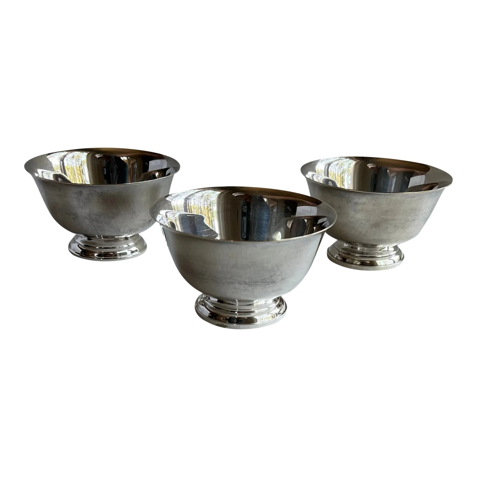 Silverplate Nut Bowls~ Paul Revere Reproduction | Chairish