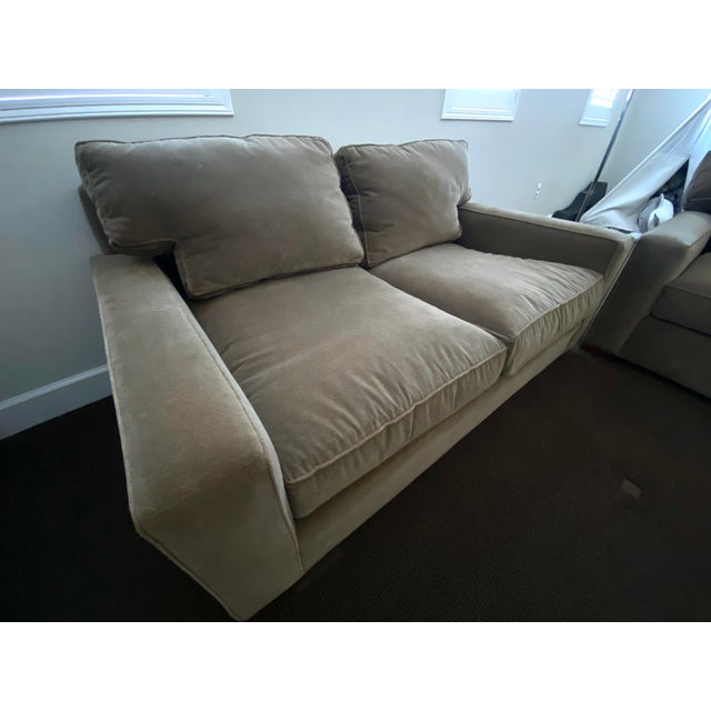 Restoration Hardware Maxwell Studio Sofa and Loveseat Set- Plus Crate ...