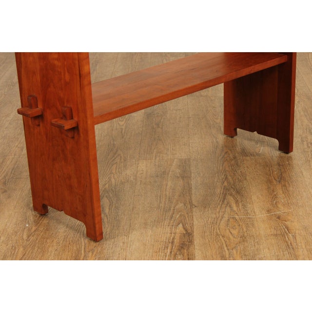 Stickley Mission Collection Cherry Book Trough Magazine Stand | Chairish