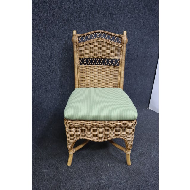 Braxton Culler Bamboo and Wicker Dining Chairs - Set of 6 | Chairish