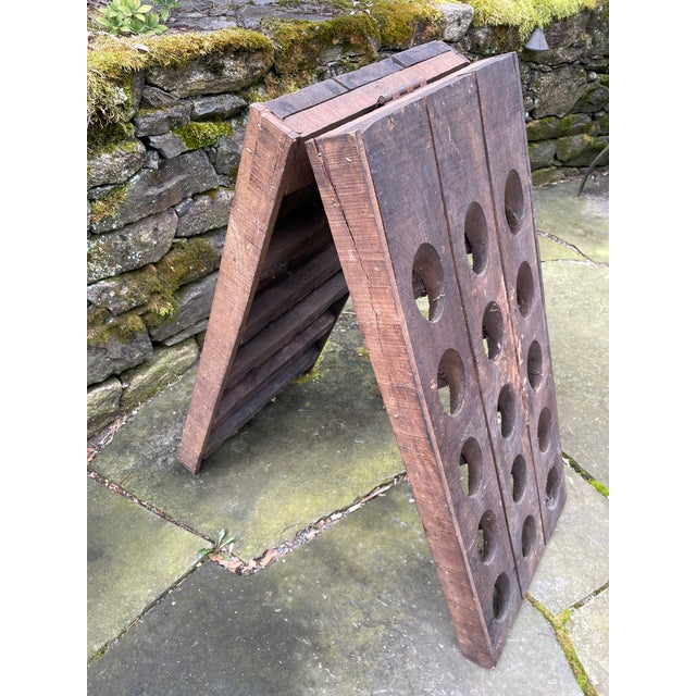 Riddling Rack Champagne and Wine Rack Vintage | Chairish