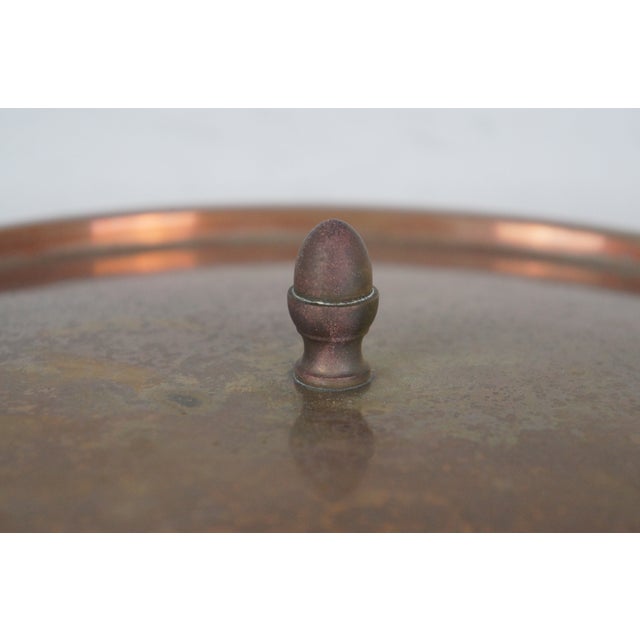 Heavy Antique French Copper Stock Pot Boiler Cauldron Acorn Lid Handles ...