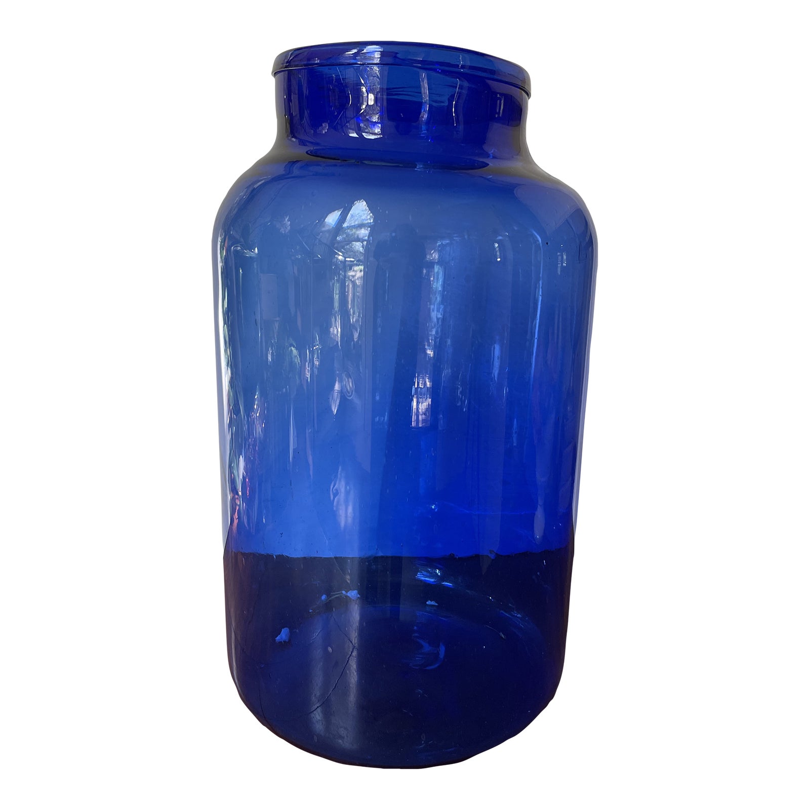 1930s Cobalt Blue Jar | Chairish