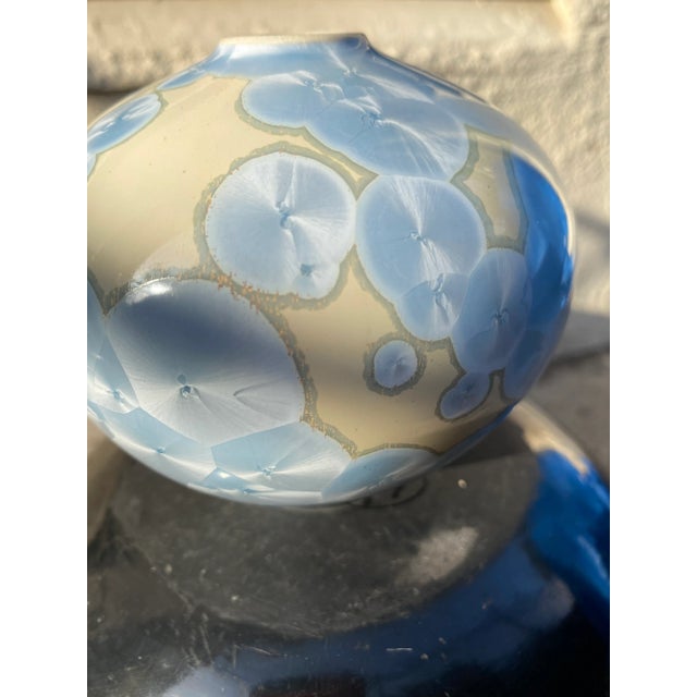 Glazed Ceramic Ball Vase | Chairish