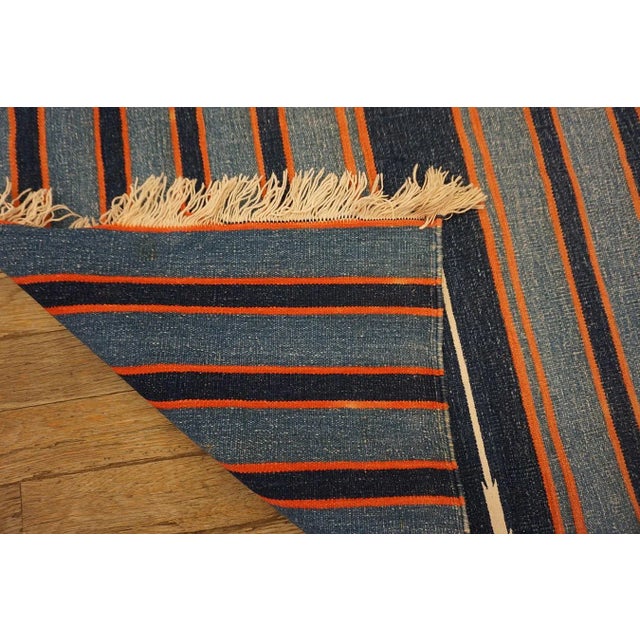 1930s Indian Cotton Dhurrie Carpet ( 5'3" X 8'3" - 160 X 252 ) | Chairish