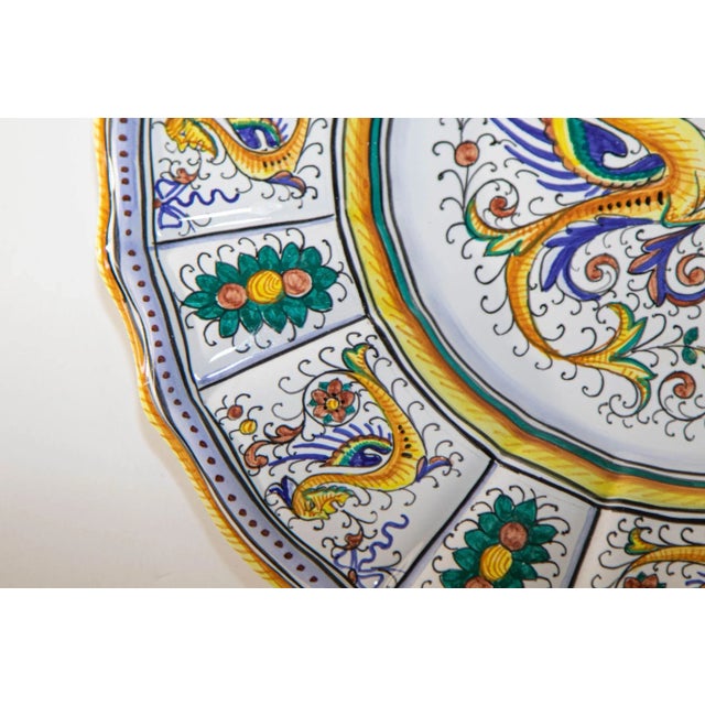 Vintage Majolica Deruta Raffaellesco Decorative Ceramic Wall Plate 14 ...