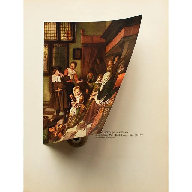1954 After Jan Steen "Saint Nicholas Day", Vintage Full-Color Print ...