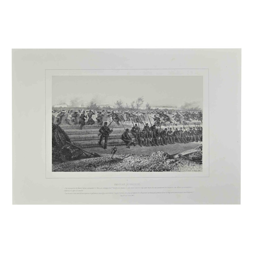 Auguste Raffet, The French Attack, Etching, Late 19th Century | Chairish