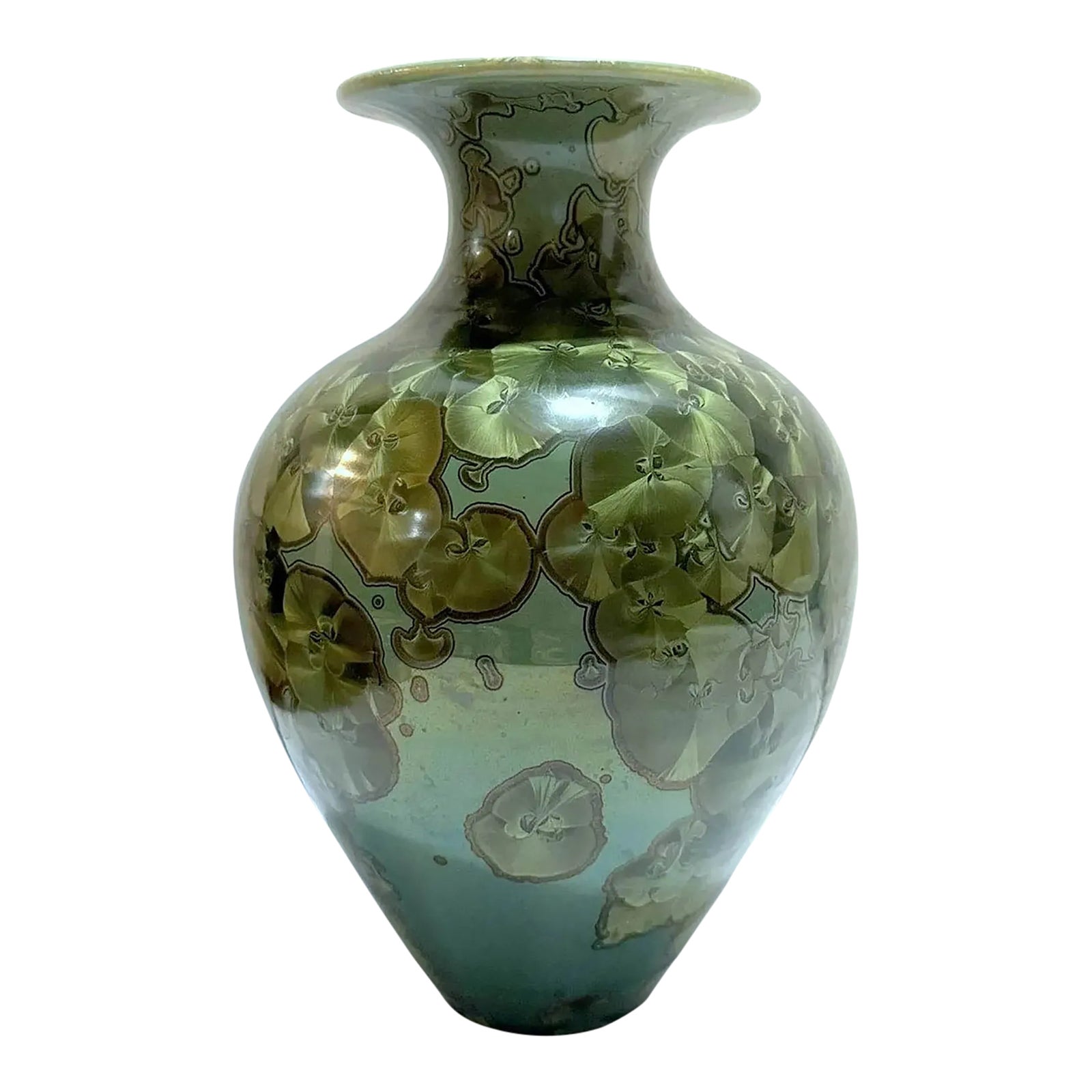 Uwharrie Crystalline Pottery Vase | Chairish