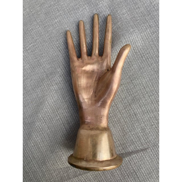 Mid 20th Century Brass Hand Sculpture | Chairish