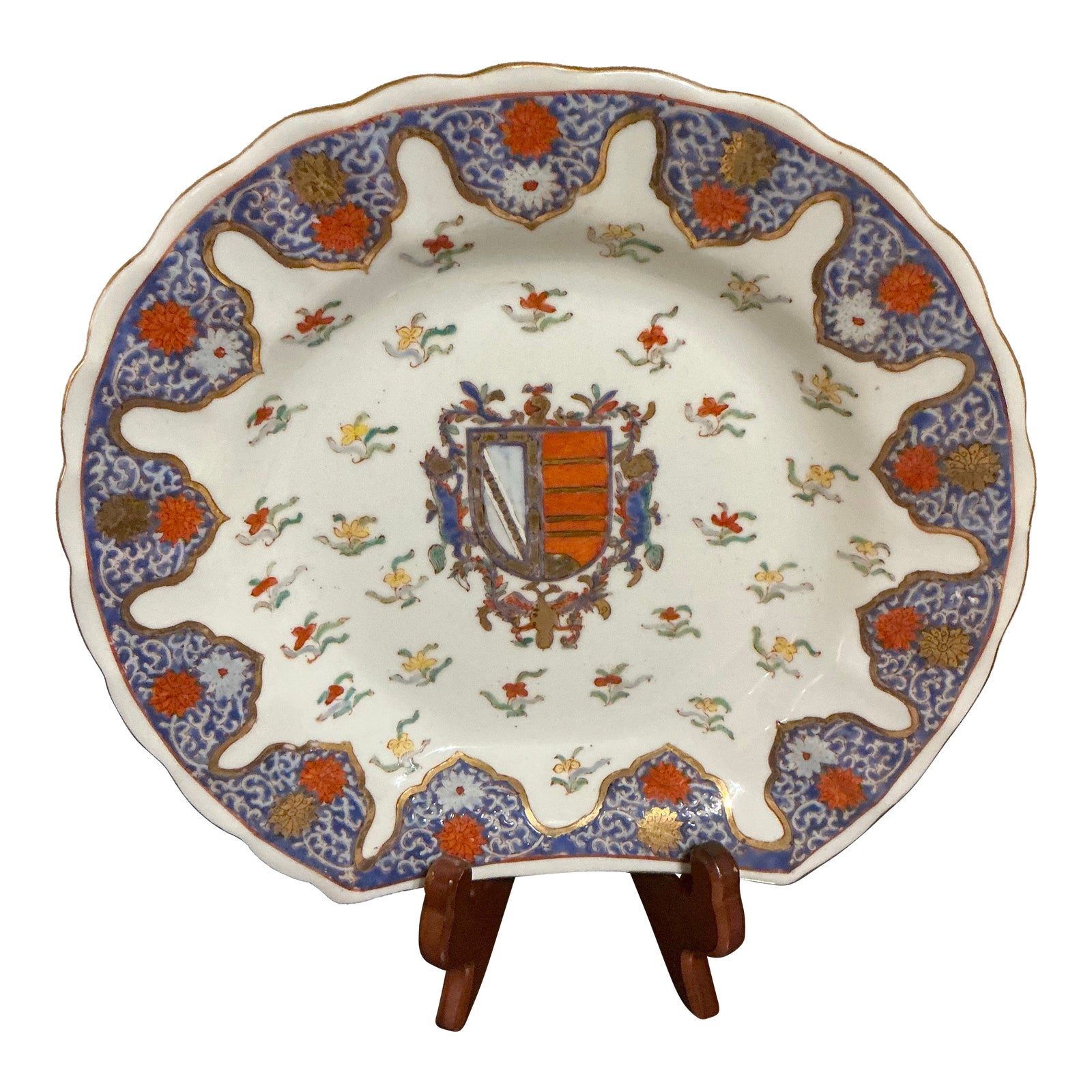 Collector Plate With Heraldic Motif and Shield Design | Chairish